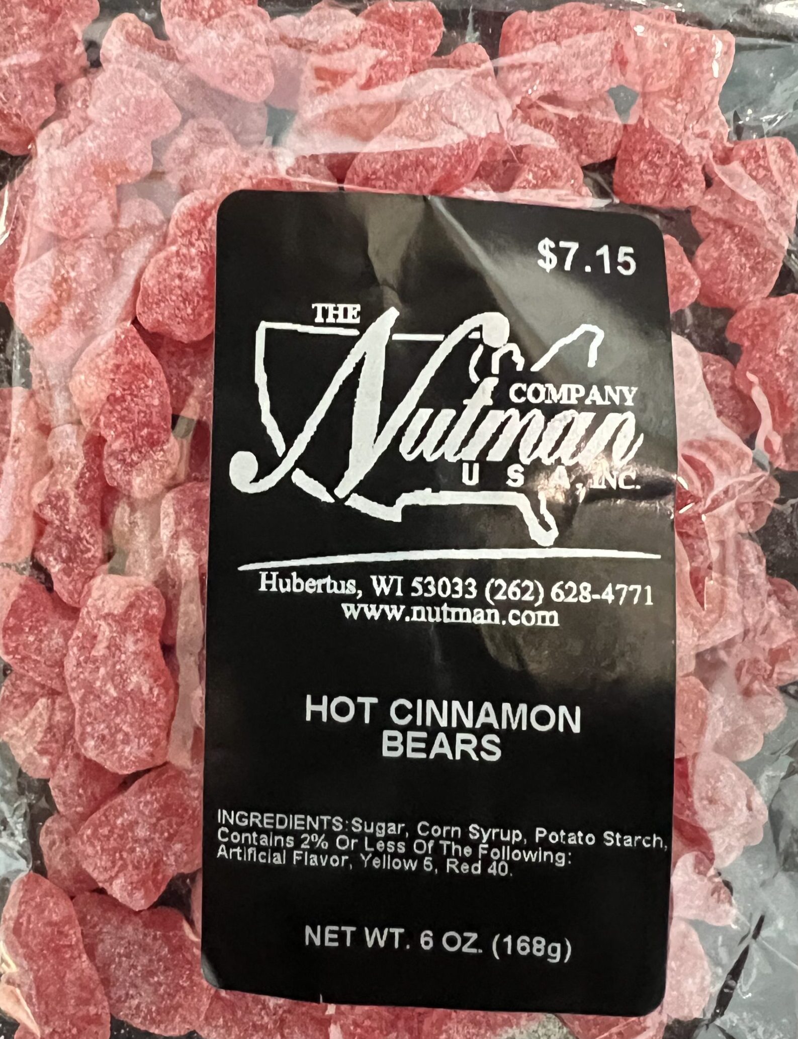 Hot Cinnamon Bears (5 oz) | The Nutman Company USA, Inc.