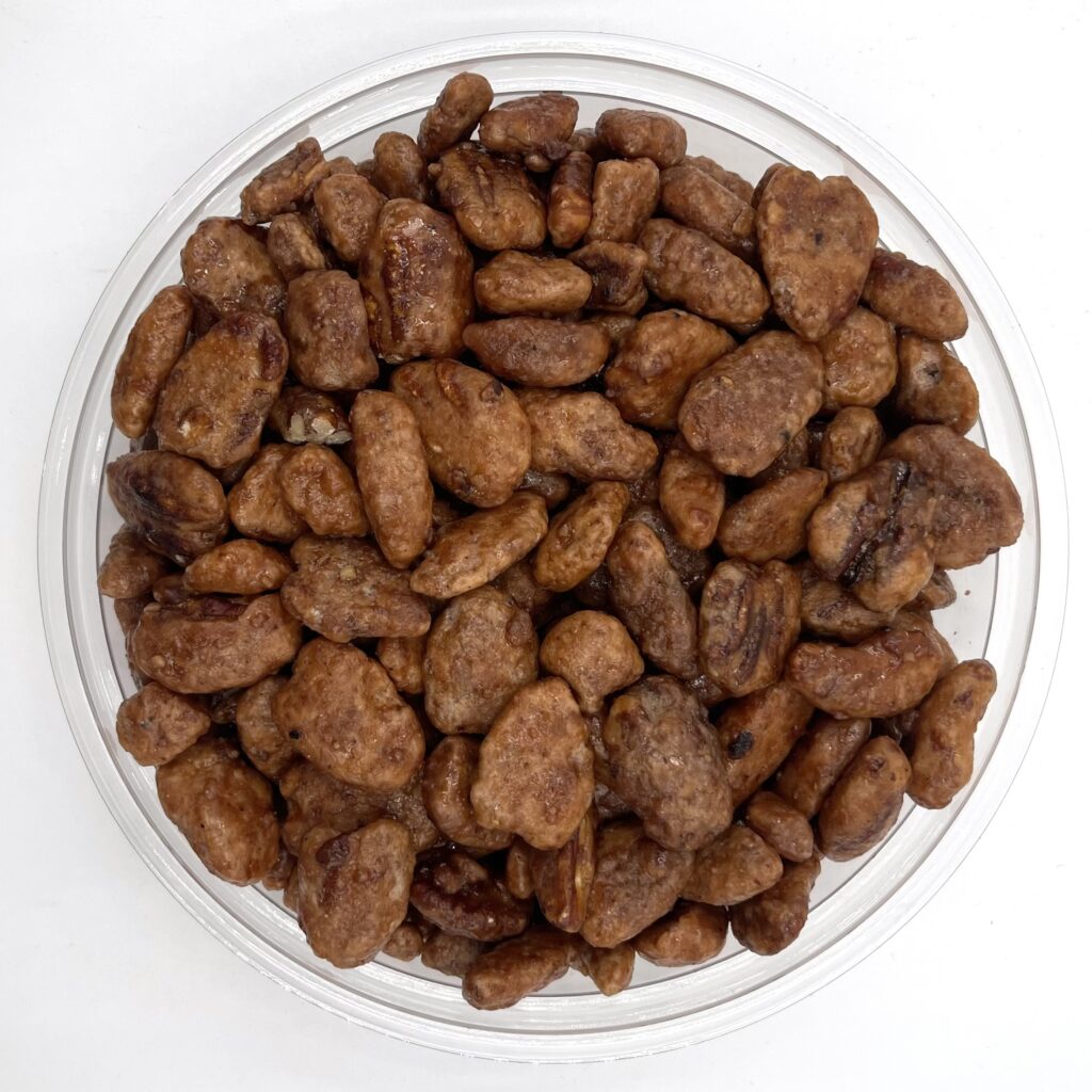 Honey Toasted Pecans (22 oz container) - The Nutman Company USA, Inc.