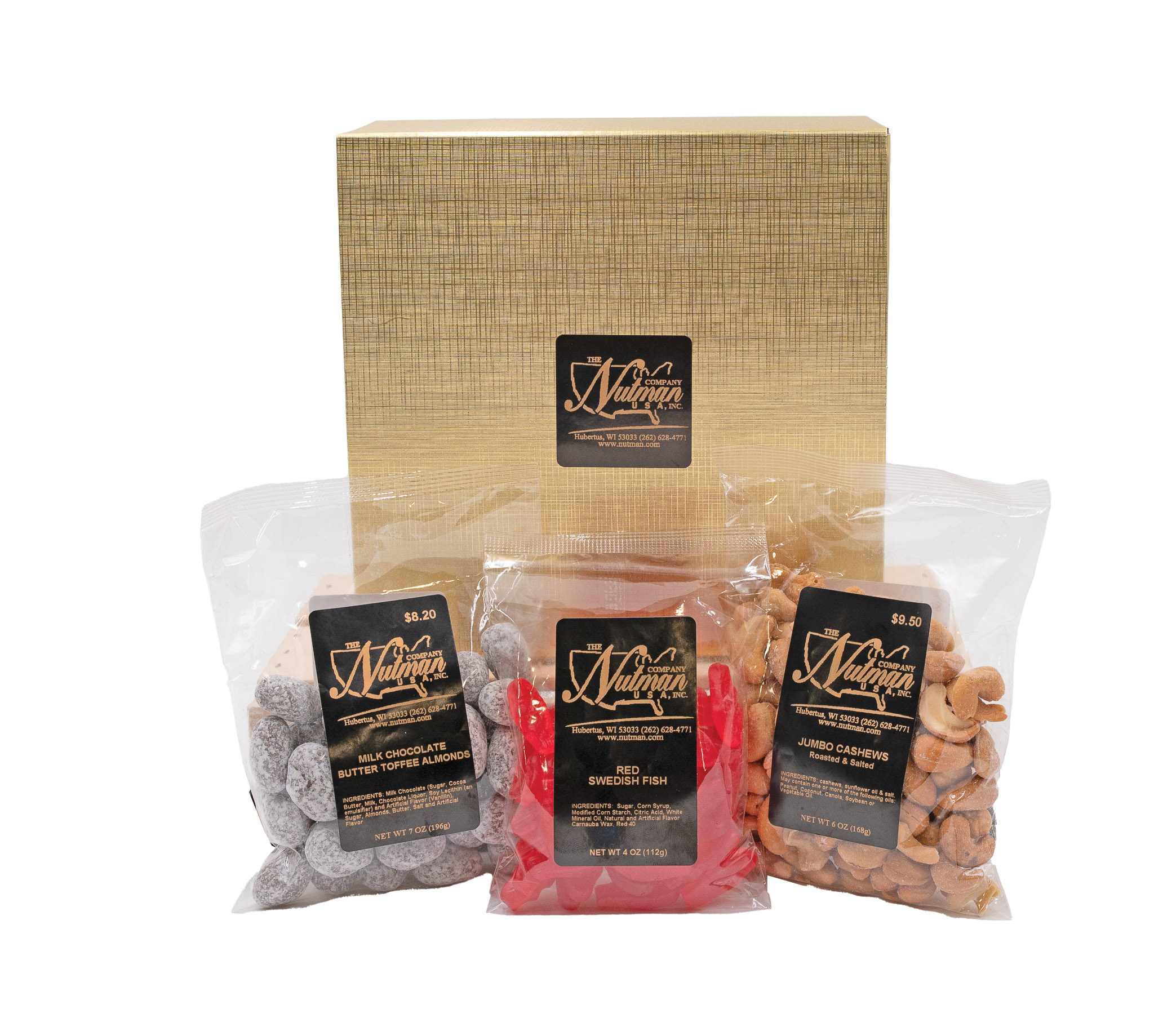 Large Gold Linen Box - The Nutman Company USA, Inc.